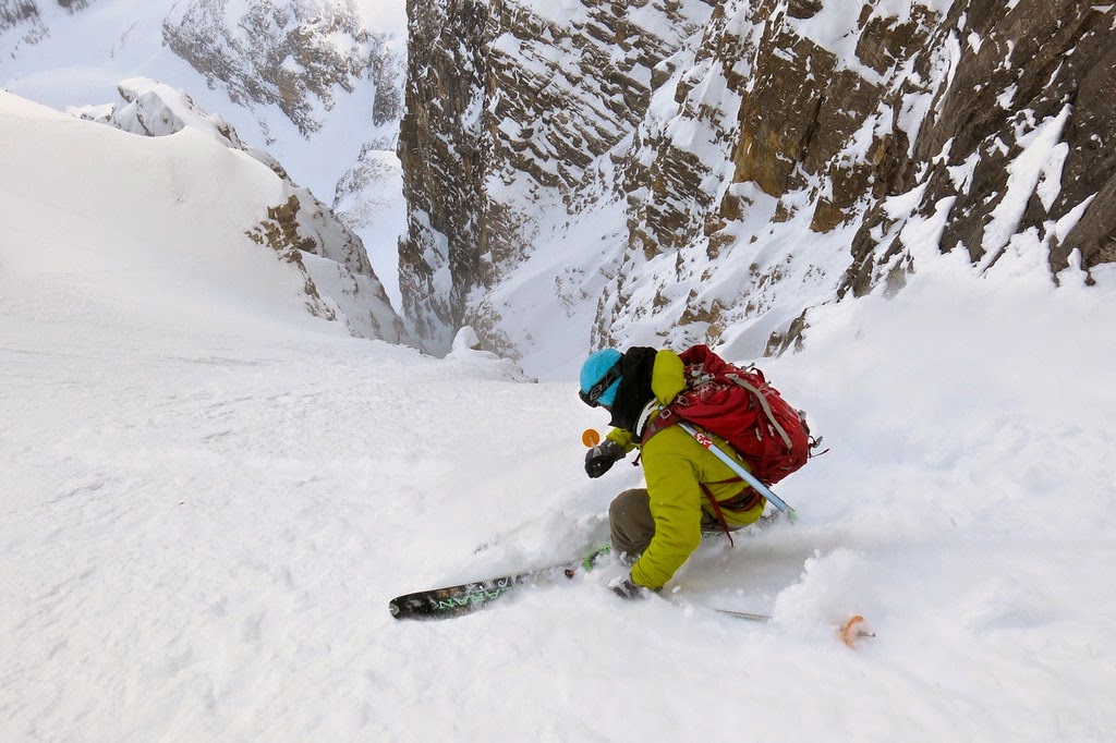 Skiing the X Couloir on Mt. Whymper - Global Alpine