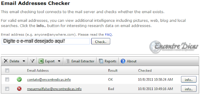 Encontre Dicas: Como verificar se um e-mail é válido ou não?