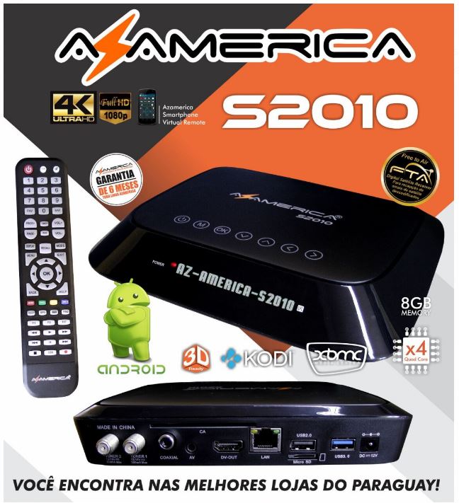 AZAMERICA S2010 ANDROID NOVO LANÇAMENTO 16/12/2016 | ZEUS PORTAL- TUDO ...