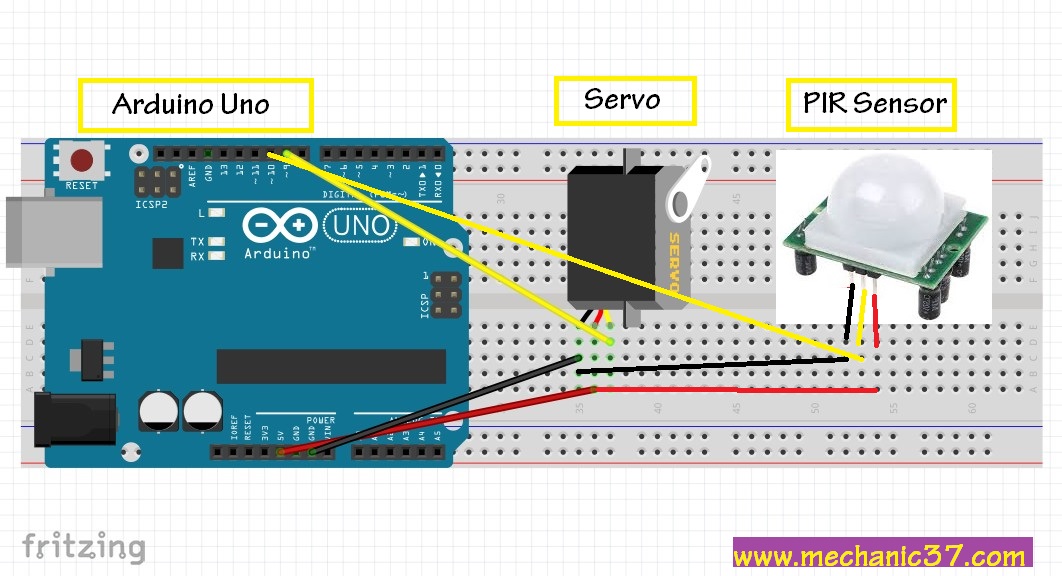 Pir Motion Sensor Controlled CFL Or Lamp