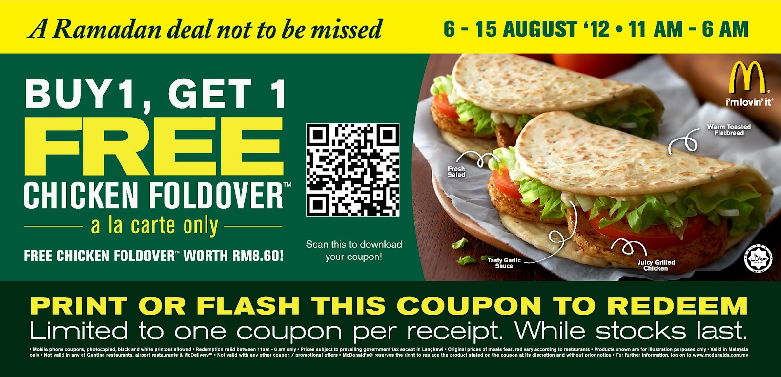 I Love Freebies Malaysia: Promotions > McDonald's Chicken Foldover Buy ...