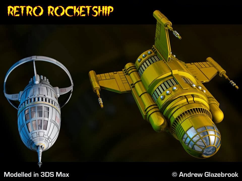 Andrew Glazebrook - My Art Blog: Retro Rocketship