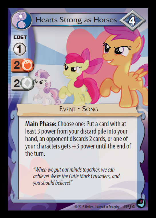 My Little Pony Hearts Strong as Horses High Magic CCG Card | MLP Merch