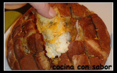 Pan relleno de queso