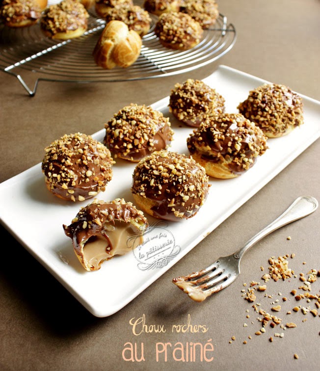 Petits choux rochers au praliné : Il était une fois la pâtisserie