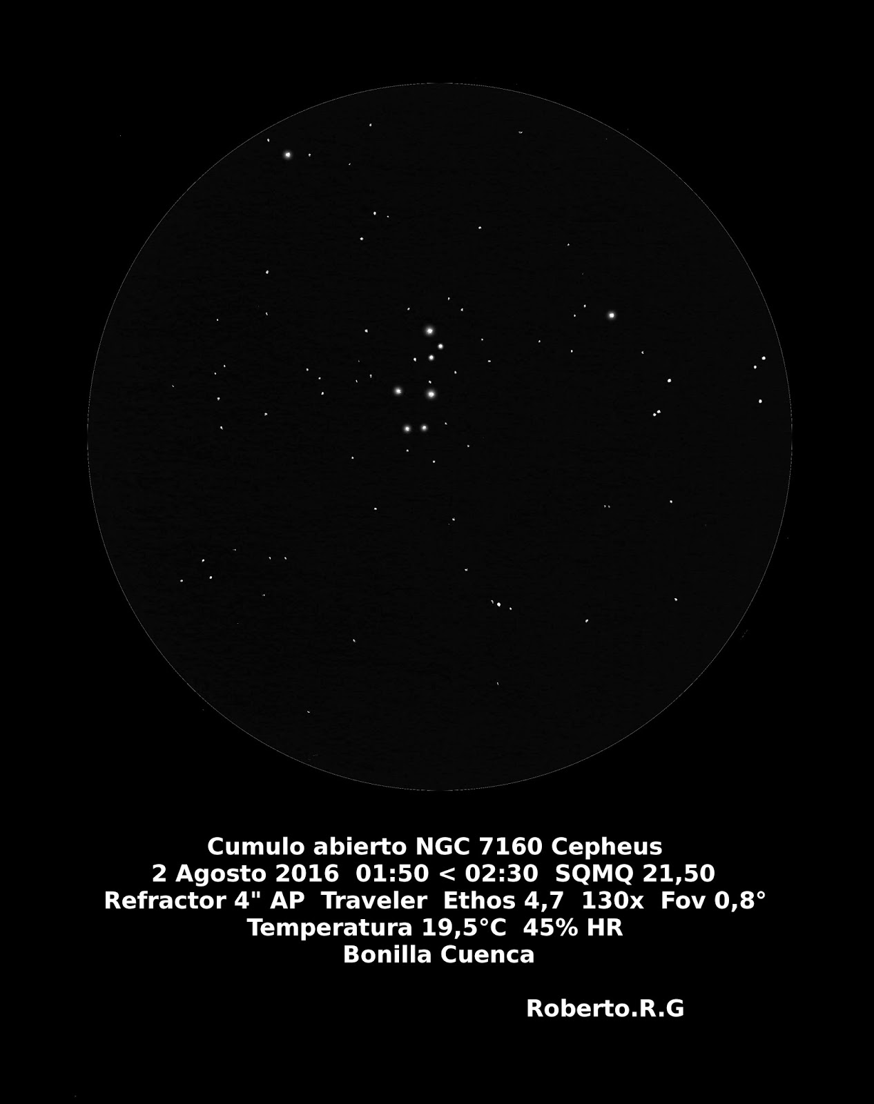 Observaciones astronómicas visuales: Observación Cumulo abierto NGC ...