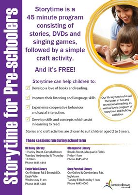 Just 4 Kids: Storytime for Pre-schoolers