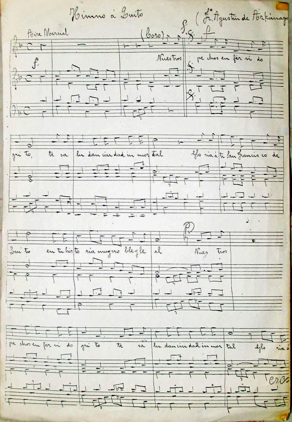 MEMORIA MUSICAL DEL ECUADOR: Himno a Quito: 70 años