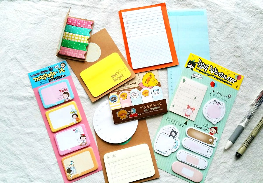 Sticky notes galore / Seaweed Kisses