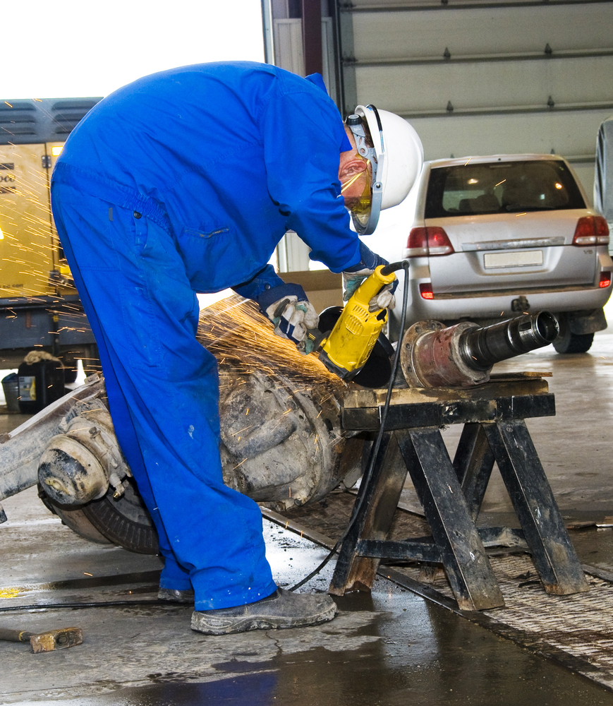 Excessive bending due to an incorrect work surface height