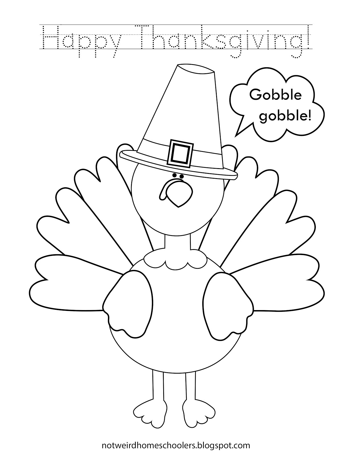 FREE HOMESCHOOLING RESOURCE!!! Thanksgiving Turkey Coloring Page