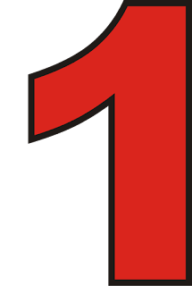 Dinero y yo: Números del 1 al 10 color rojo