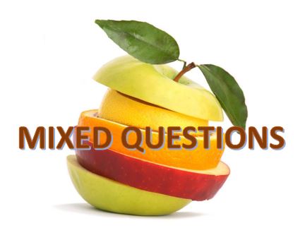 Test Preparation Series: Mixed questions