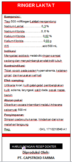 Coretan Ilmu: Contoh Wadah Ringer Laktat