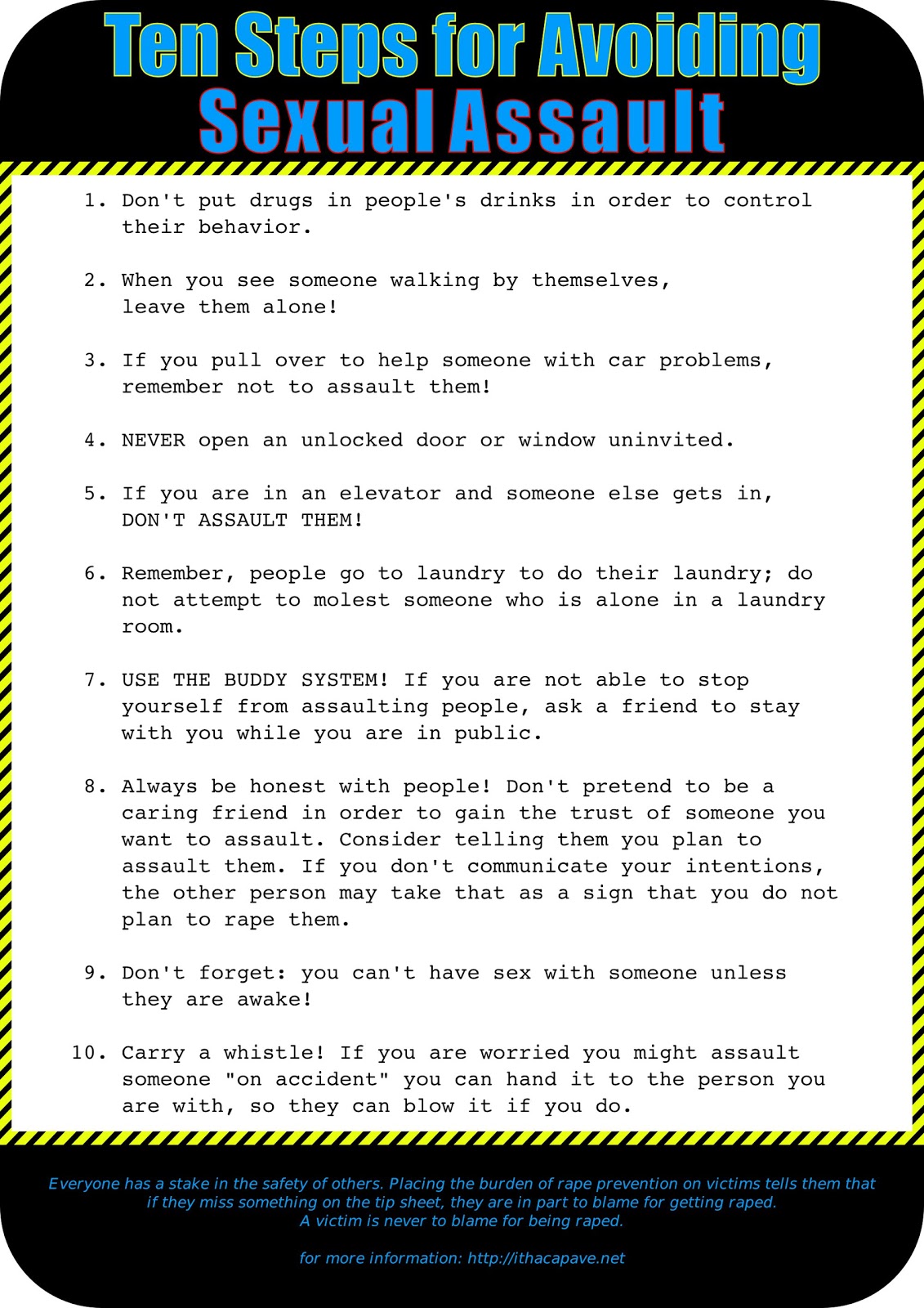 Blown Sideways Through Violence: Rape Prevention Tips That Work