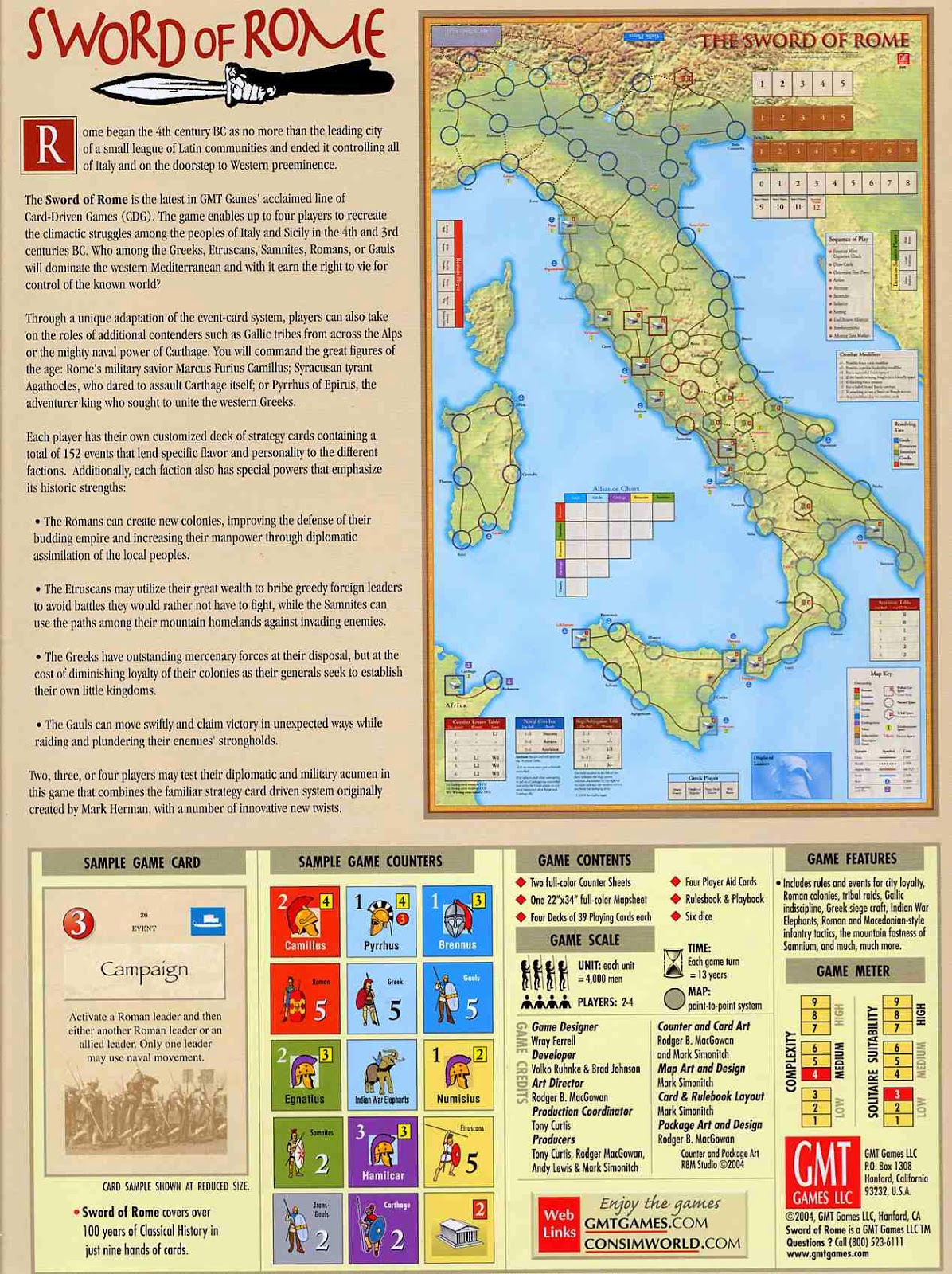 Sgt Steiner's Wargaming Blog: Sword Of Rome game arrives