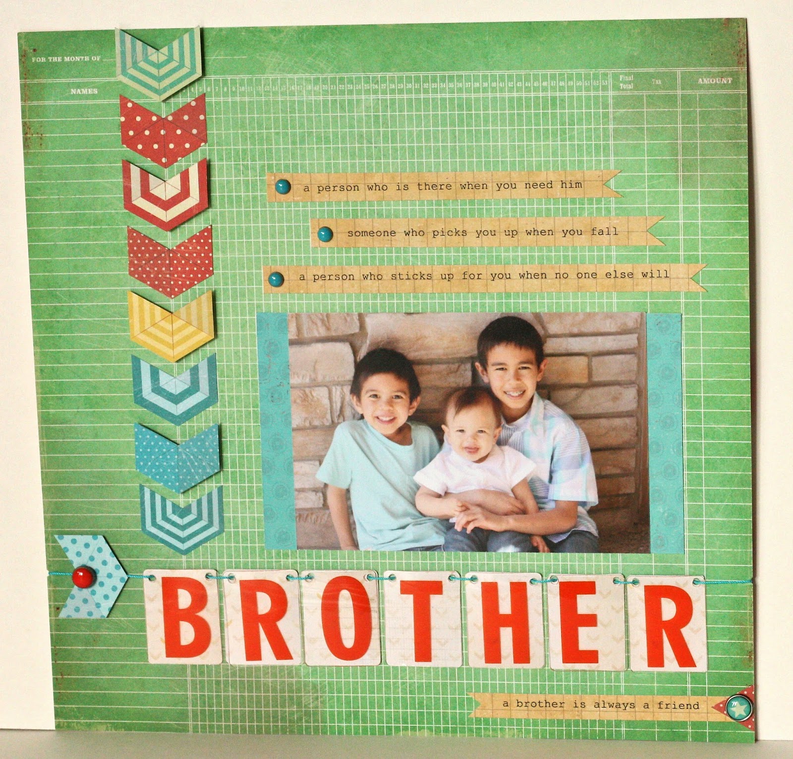 Capturing Creativity: A Brother is... (Crate Paper layout)
