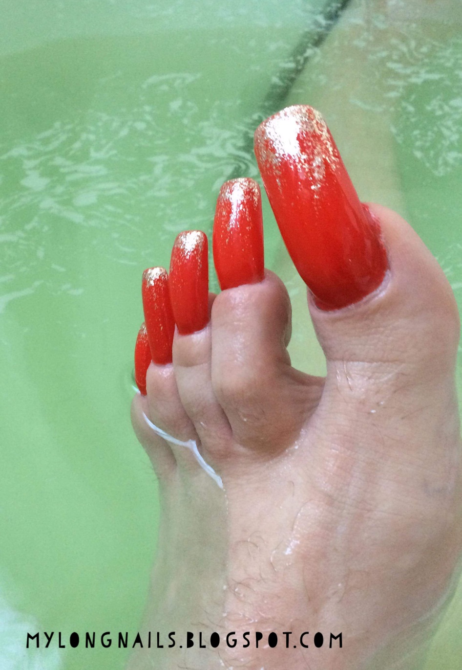 Long Nails: Mari's super long toe nails - 1