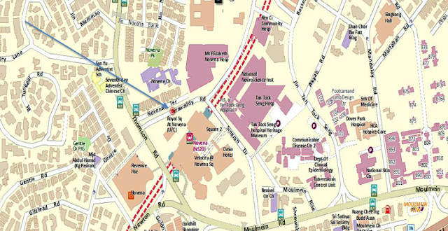 Royal Square Novena: Royal Square Location Map