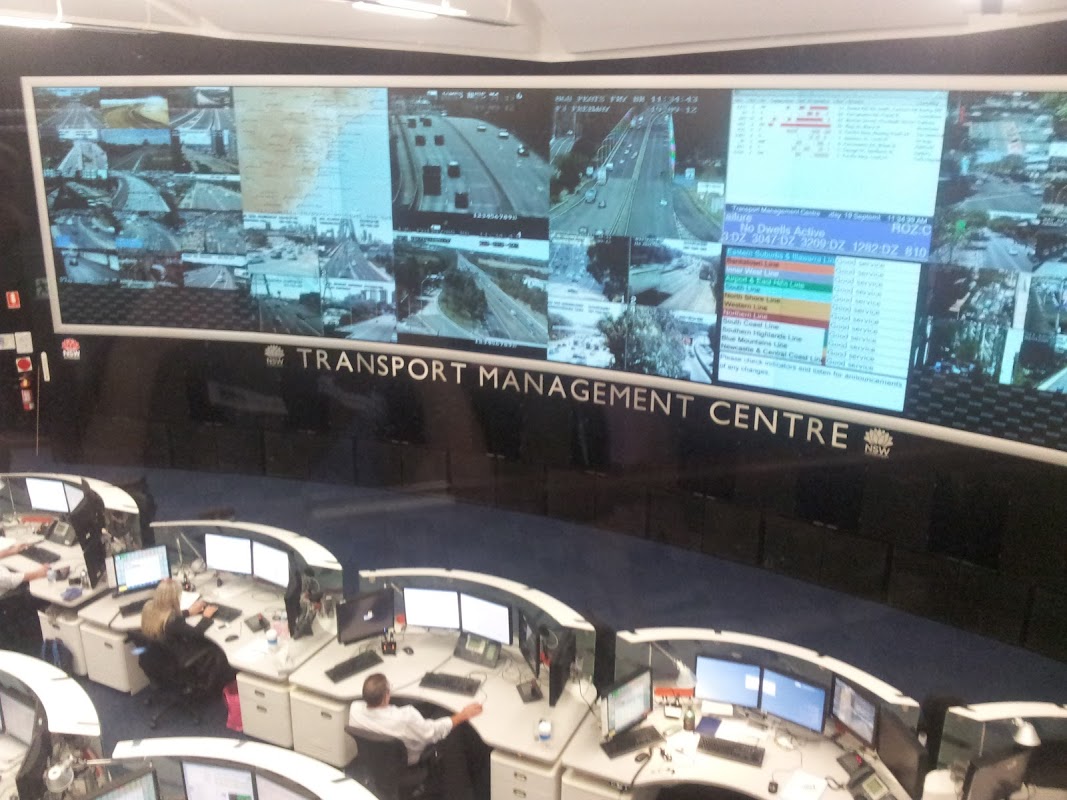 engineering: RMS site visit: Transport Management Centre for NSW