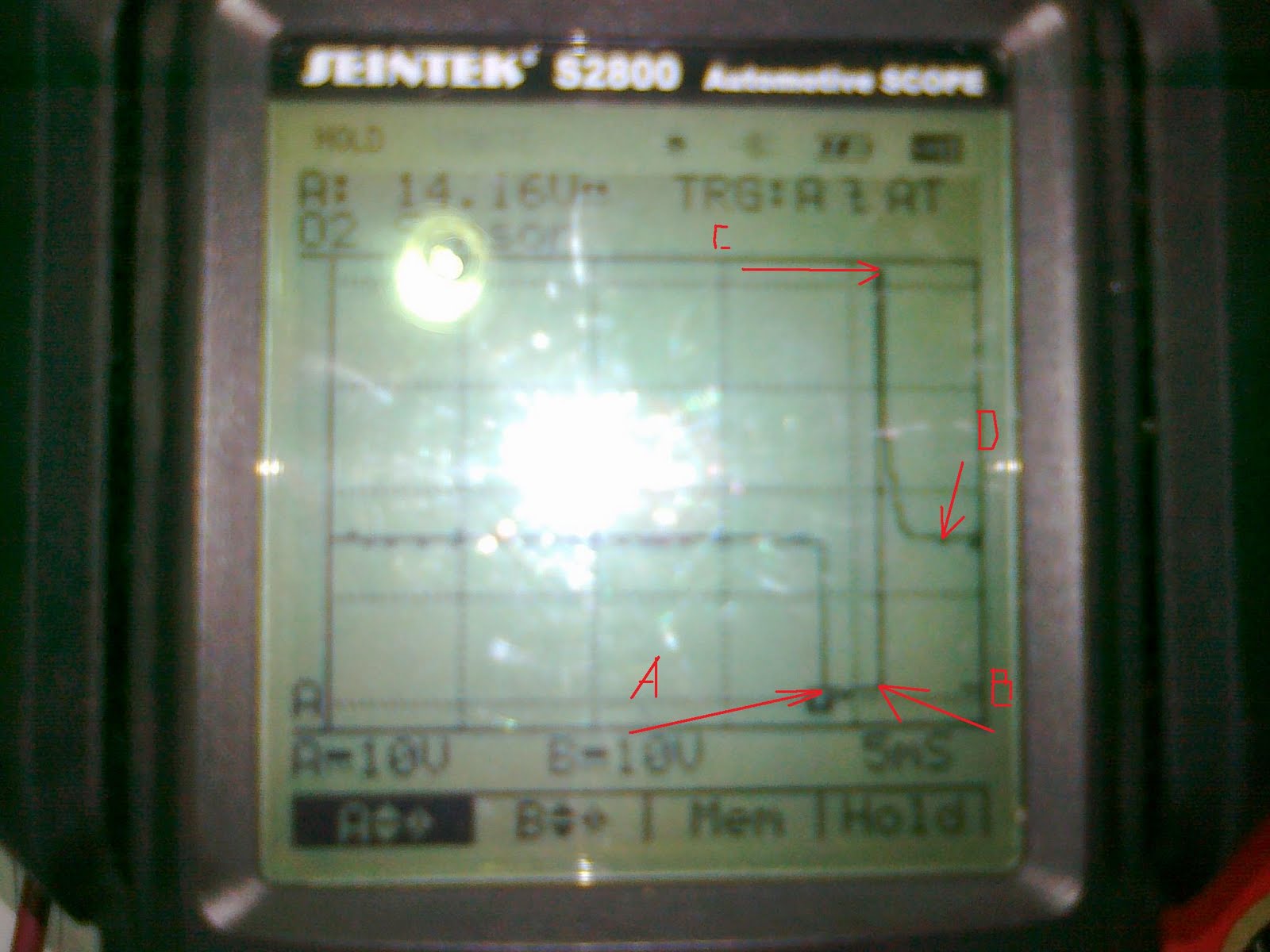 TTEC4826: WS3A Oscilloscope pattern to capture