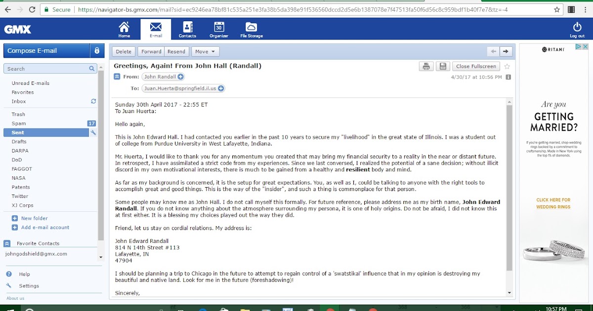 I, XJ. © 2016 XJ Corps, John Edward Randall (Hall): Message to Juan ...