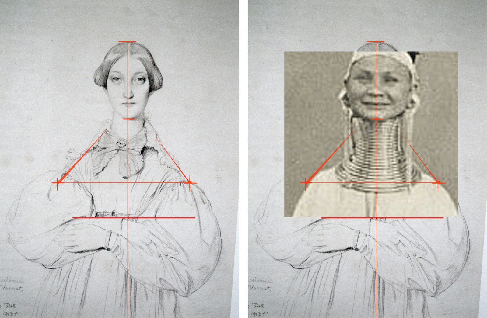 surface fragments: Ingres Portrait Drawings, and the 'Giraffe-neck ...