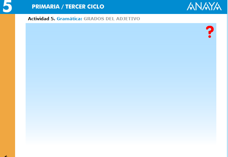 MilagroTIC: TEMA 5 - LENGUA - 5º - GRADOS DEL ADJETIVO - ACENTUACIÓN DE ...