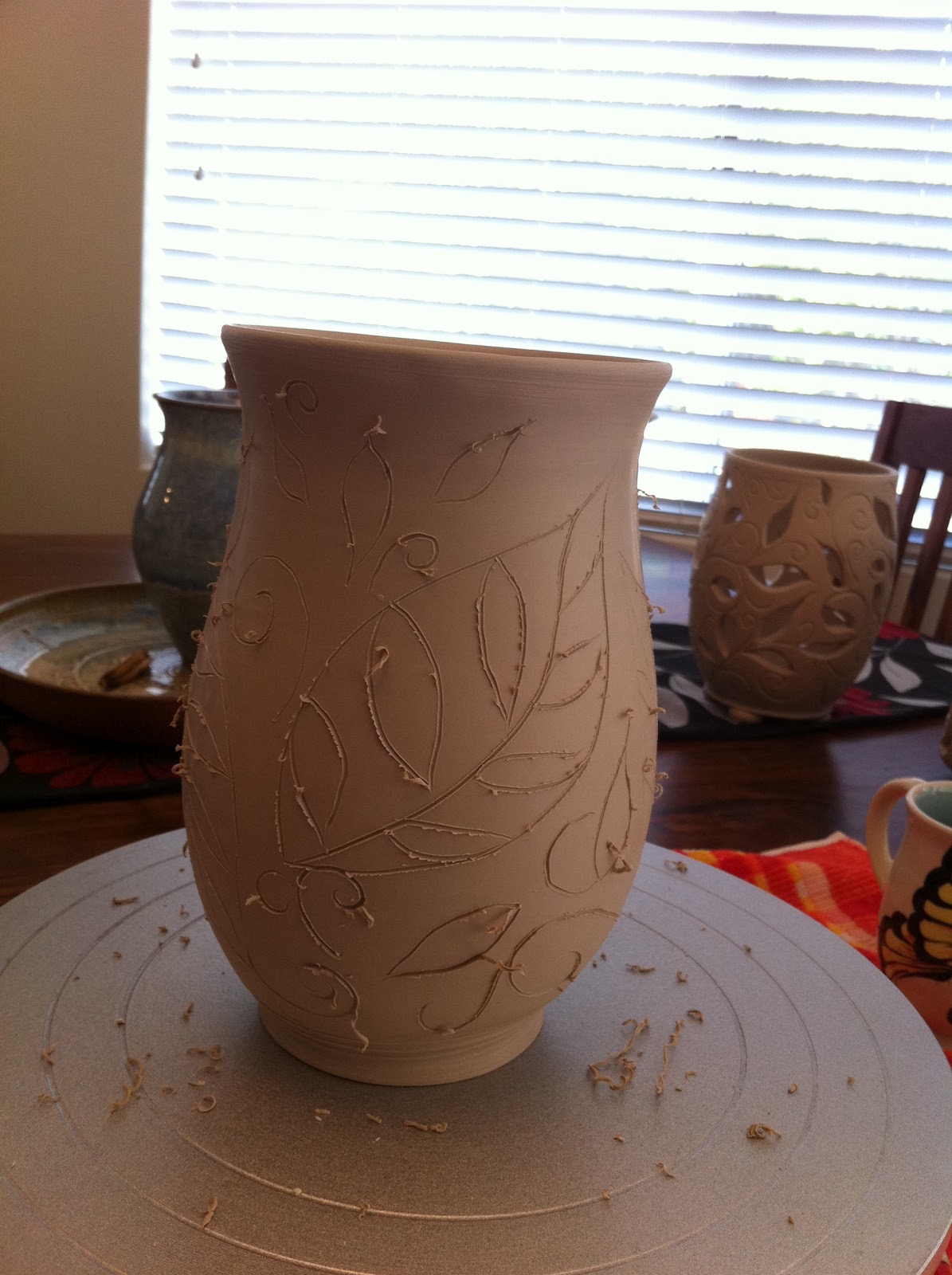 Annie-Jeans Pottery...: Incising and carving....