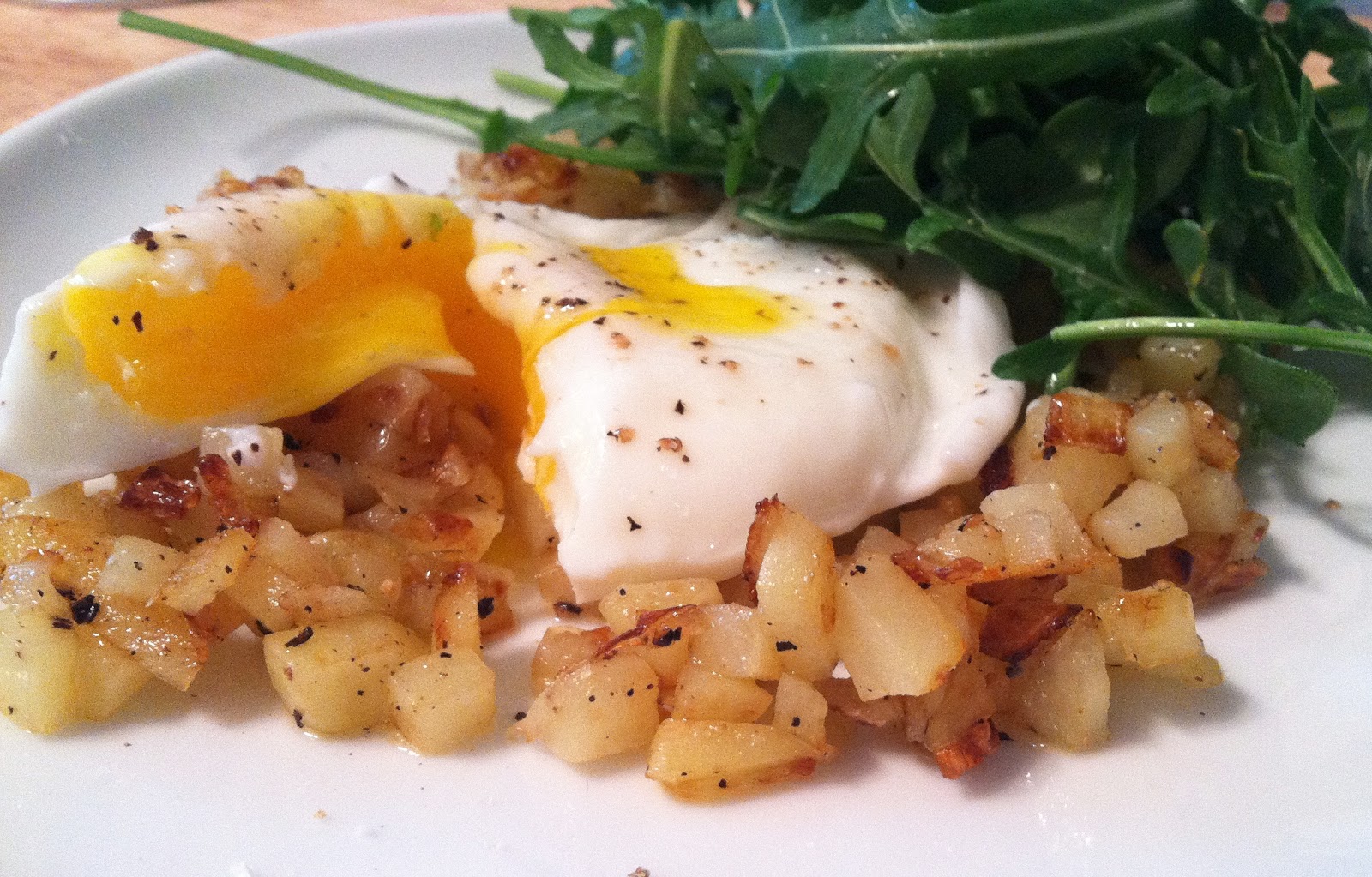 Brooklyn Salt : Poached Egg over Pan Fried Potatoes