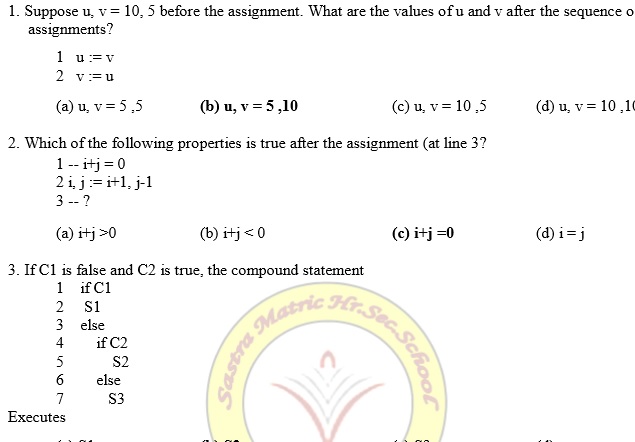 11th Standard Computer Science Chapter-7 Study materials English medium