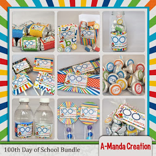 A-Manda Creation: 100th Day of School Printables and a Freebie!