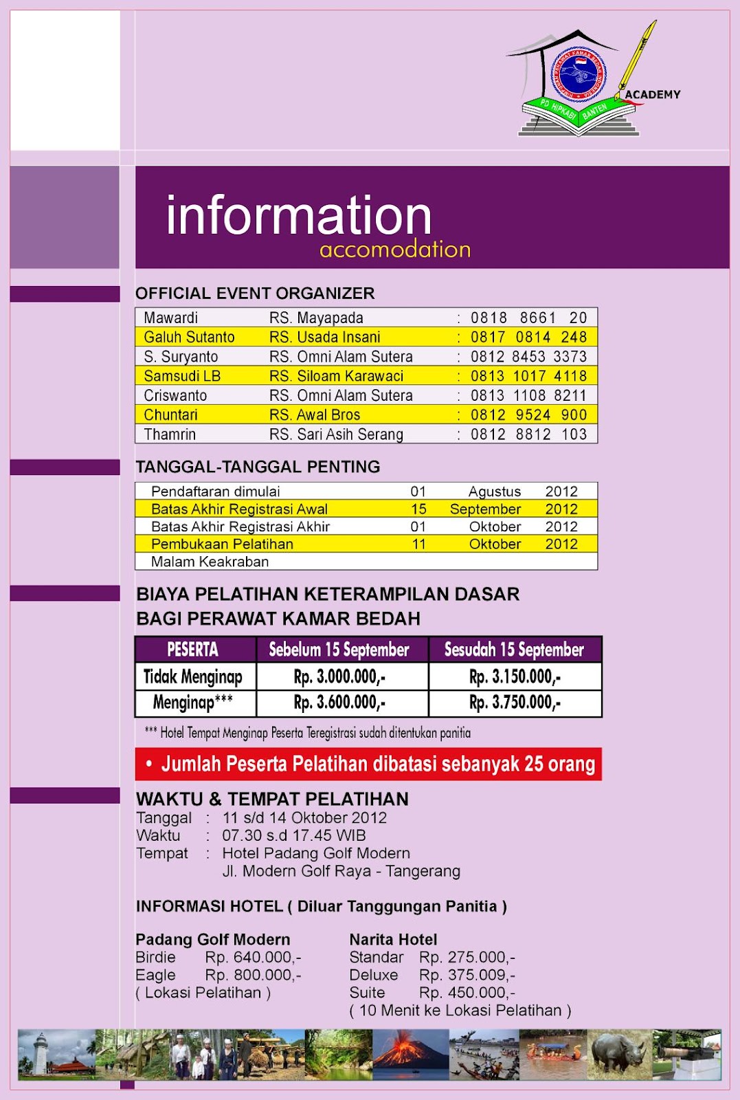 PW HIPKABI BANTEN: PELATIHAN DASAR PERAWAT KAMAR BEDAH