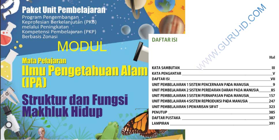 Download Modul PKP Guru IPA SMP 2019 - Modul Ajar Kurikulum Merdeka