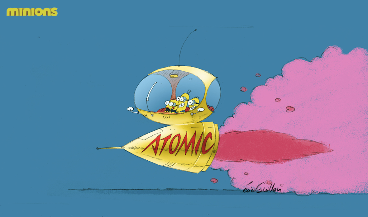 eric guillon: Minions's ship. Few early sketches...