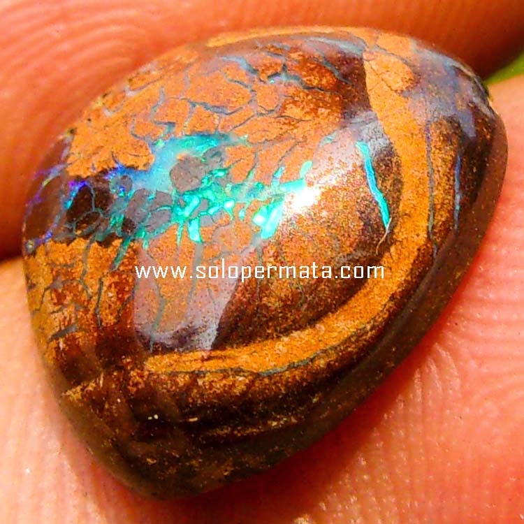 Batu Permata Boulder Opal Kalimaya Mexico - Sp064 | Batu Lavender ...
