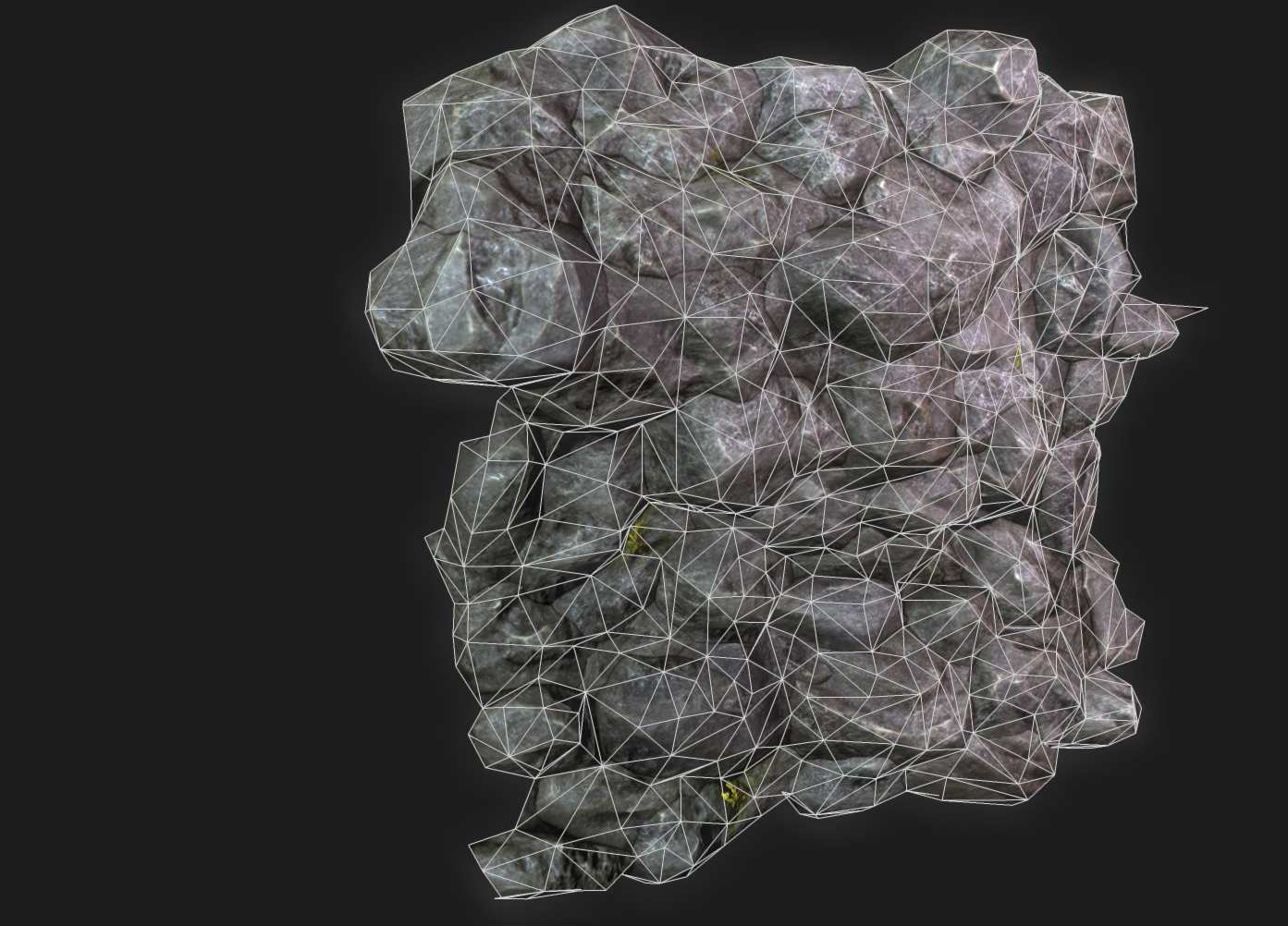 Raven Loh- Environment Artist || Props Artist: Tilling Rock Cliff Model