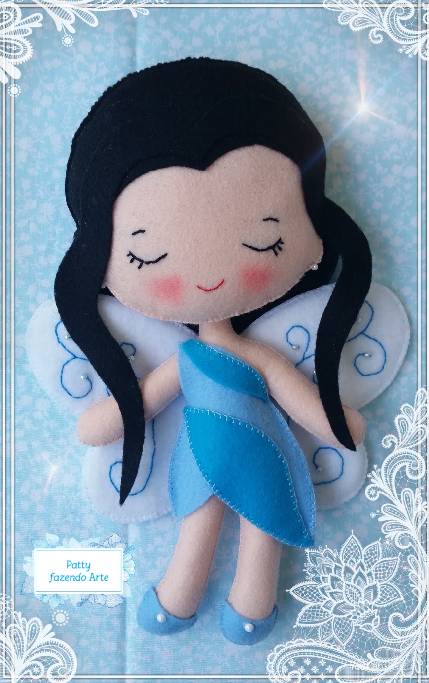 Patty fazendo Arte: Fadinha em feltro (Silvermist)