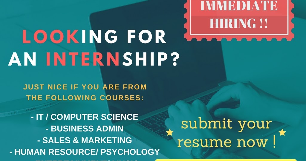 HR FIRST: Immediate Hiring For Internship