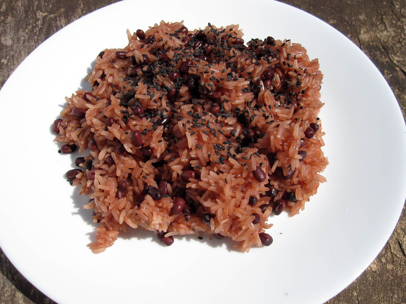 kafka na praia: Sekihan (mochigome cozido com feijão azuki)