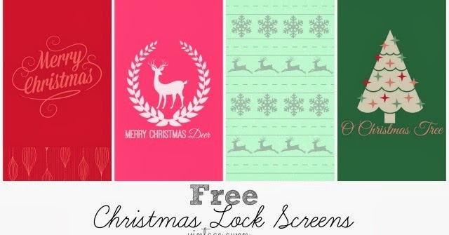 Vintage Gwen: {Freebie} Christmas Lockscreens