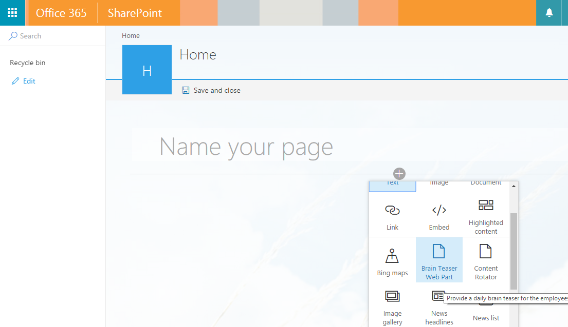 Aurora Sharepoint Framework Webpart Deployment