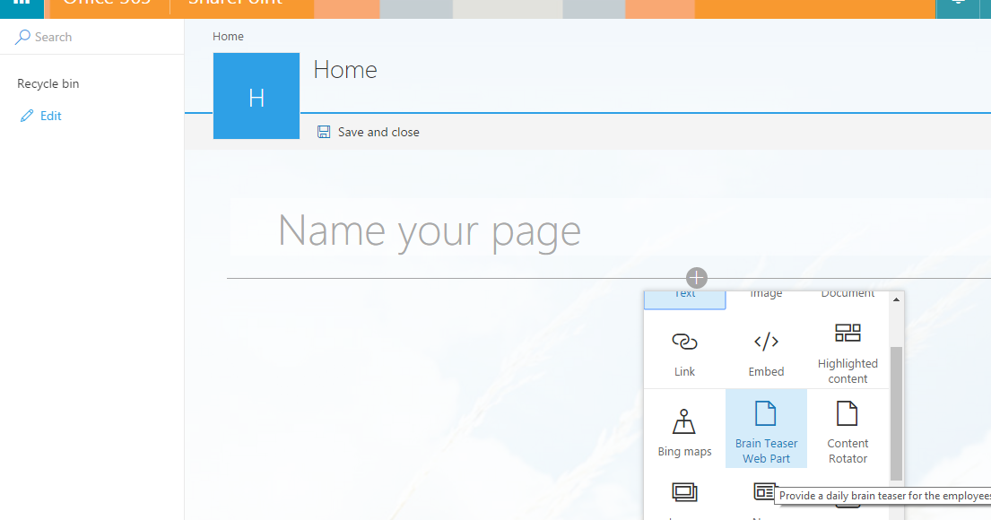 Aurora Sharepoint Framework Webpart Deployment
