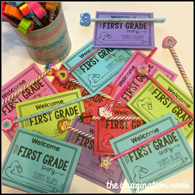 Theimaginationnook: Glue Cups, Welcome Notes, and Brag Tags... Oh My!!!