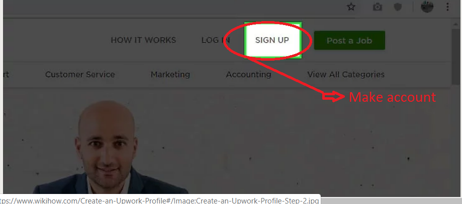 Freelancing World : How to make account with upwork