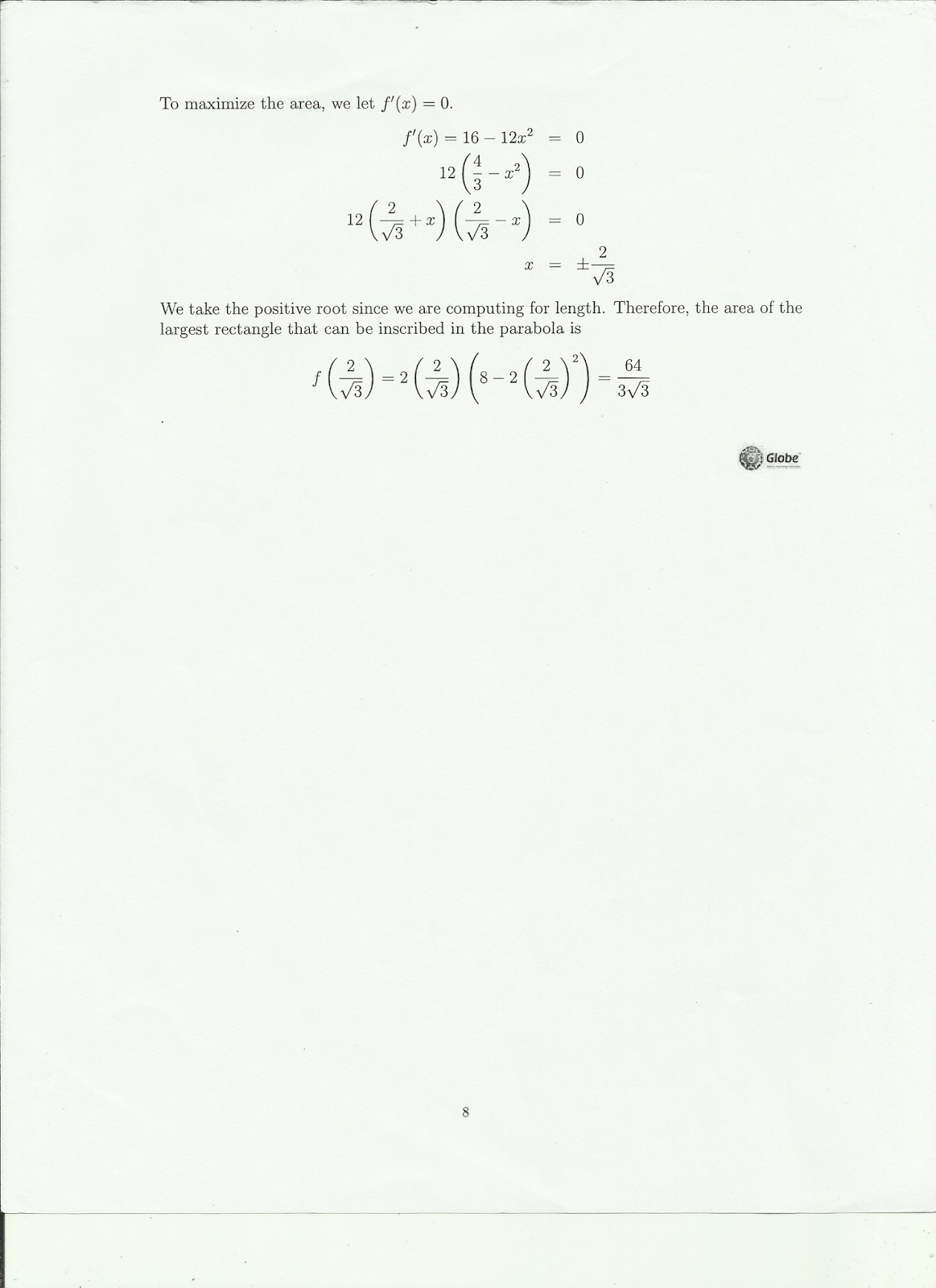 UPD Samplexes, Readings, and Materials: UPD Math 53 (Now Math 21) Final ...