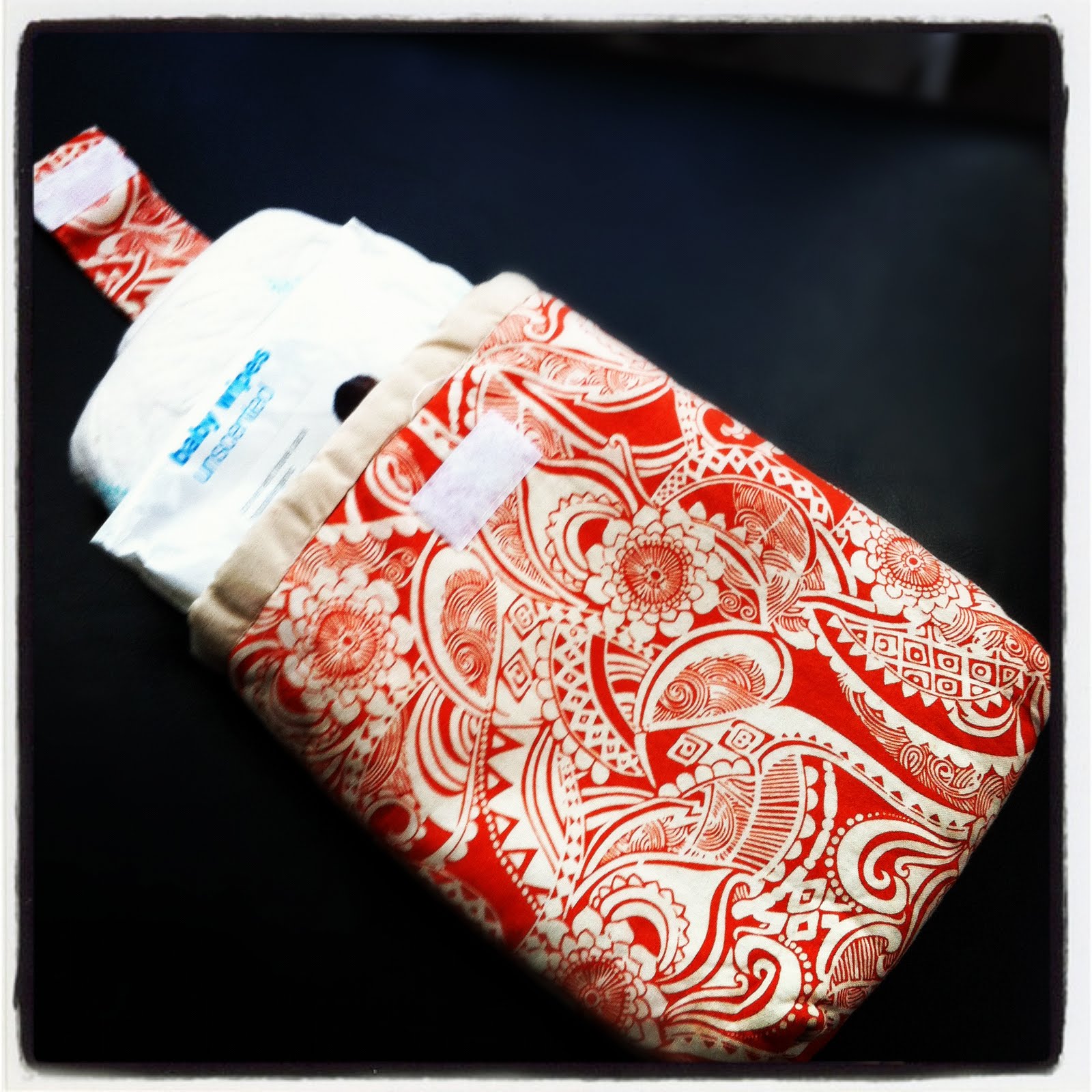 everywhere orange: Orange diaper pouch