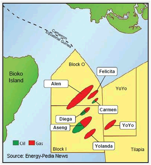 Equatorial Guinea Oil Field Map
