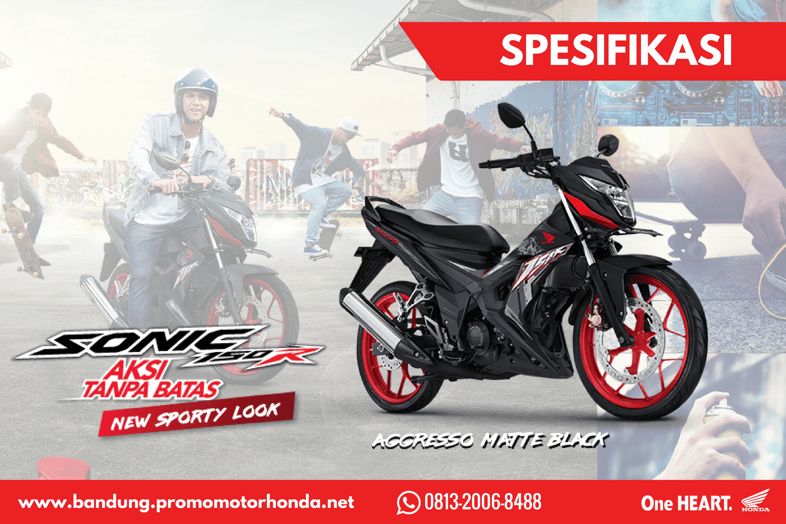 Spesifikasi Motor Honda Sonic 150R - Kredit Motor Honda Bandung