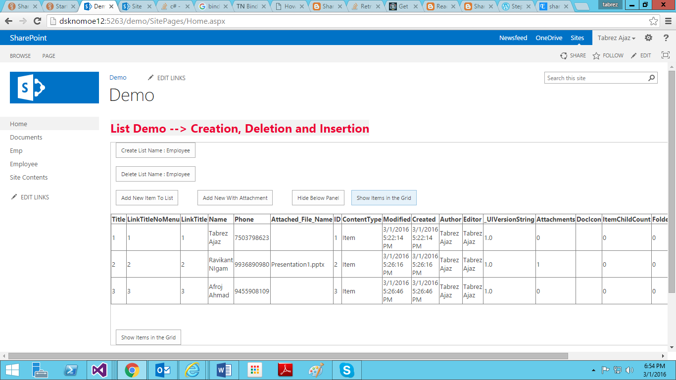 .Net + SharePoint 2013 Tutorials: Creating List with attachment and ...